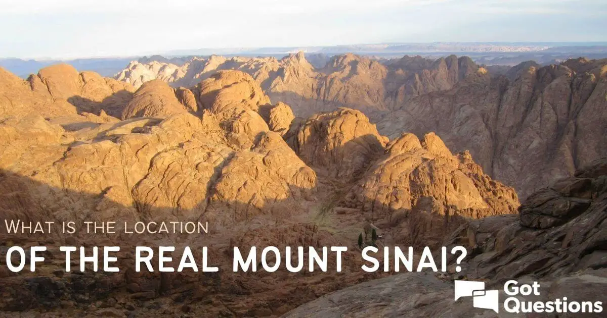 Qual é a localização do verdadeiro Monte Sinai? - Bíblia da Bíblia