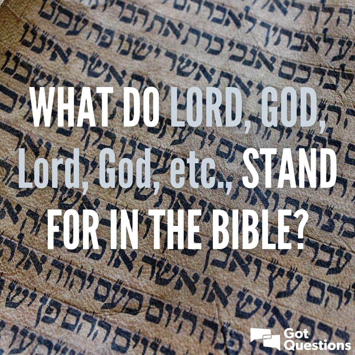 O que significam LORD, GOD, Lord, God, etc. na Bíblia? Por que são ...